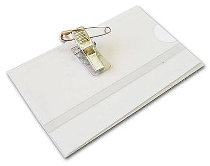 תגי עובד מפלסטיק עם קליפס לחולצה ir88