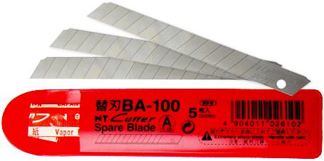 להבים לסכין מקצועית זוית 45 מעלות NT Cutter BA100