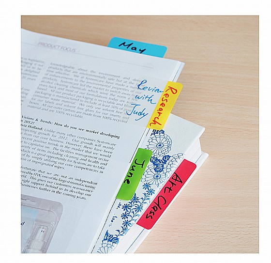 מארז 24 דבקיות רחבות stick n pop up FILING TAB | ממו ודיגלוני סימון ...